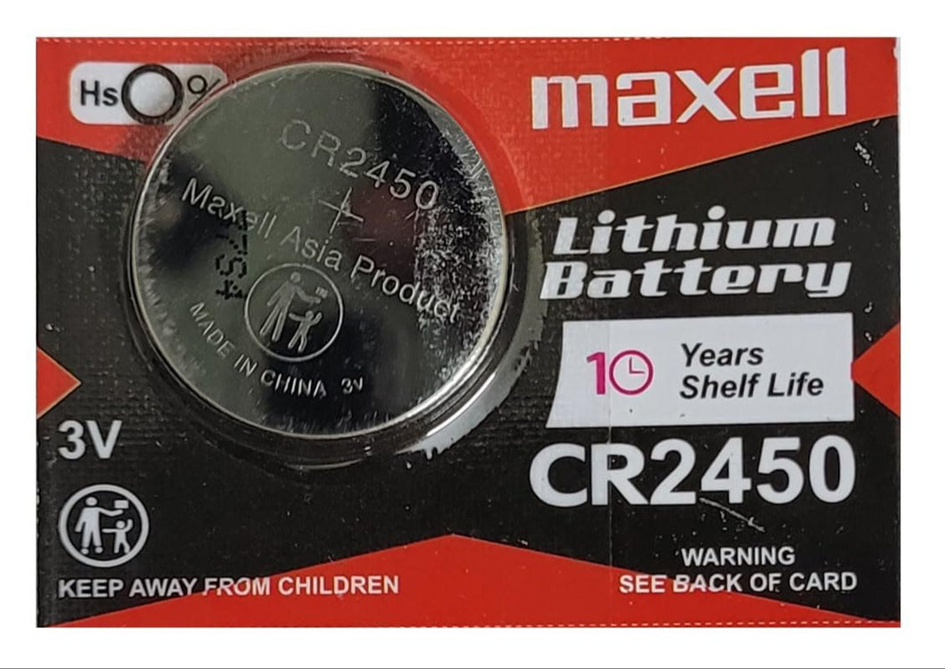 Maxell CR2450 Lithium 3V Coin Button Cell Battery (1pc) – Royal ...